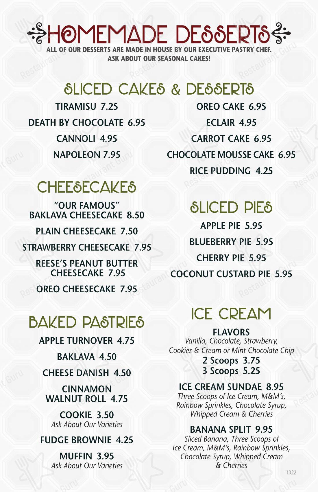 Menu at The Randolph Diner Bar & Grill, Randolph, 517 NJ-10