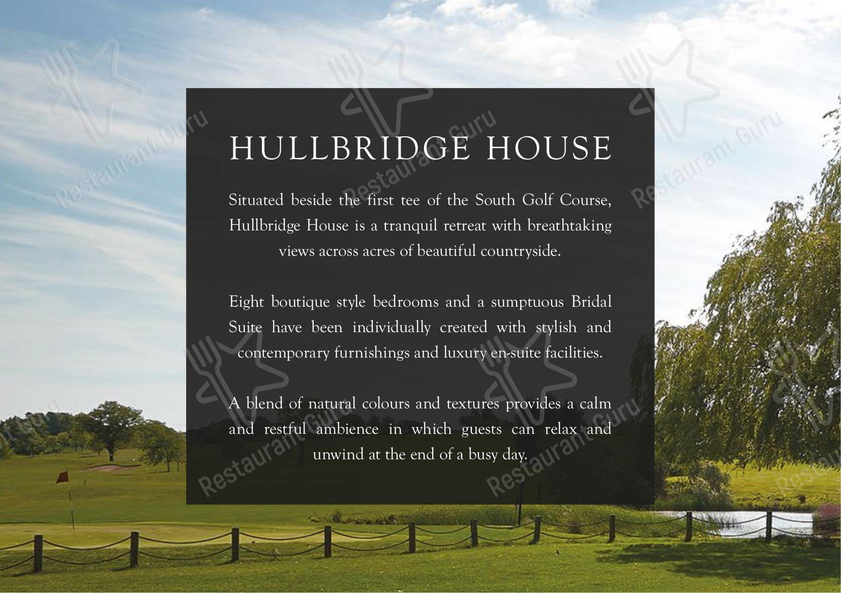 Menu at The Rayleigh Club and Golf Resort, Rayleigh