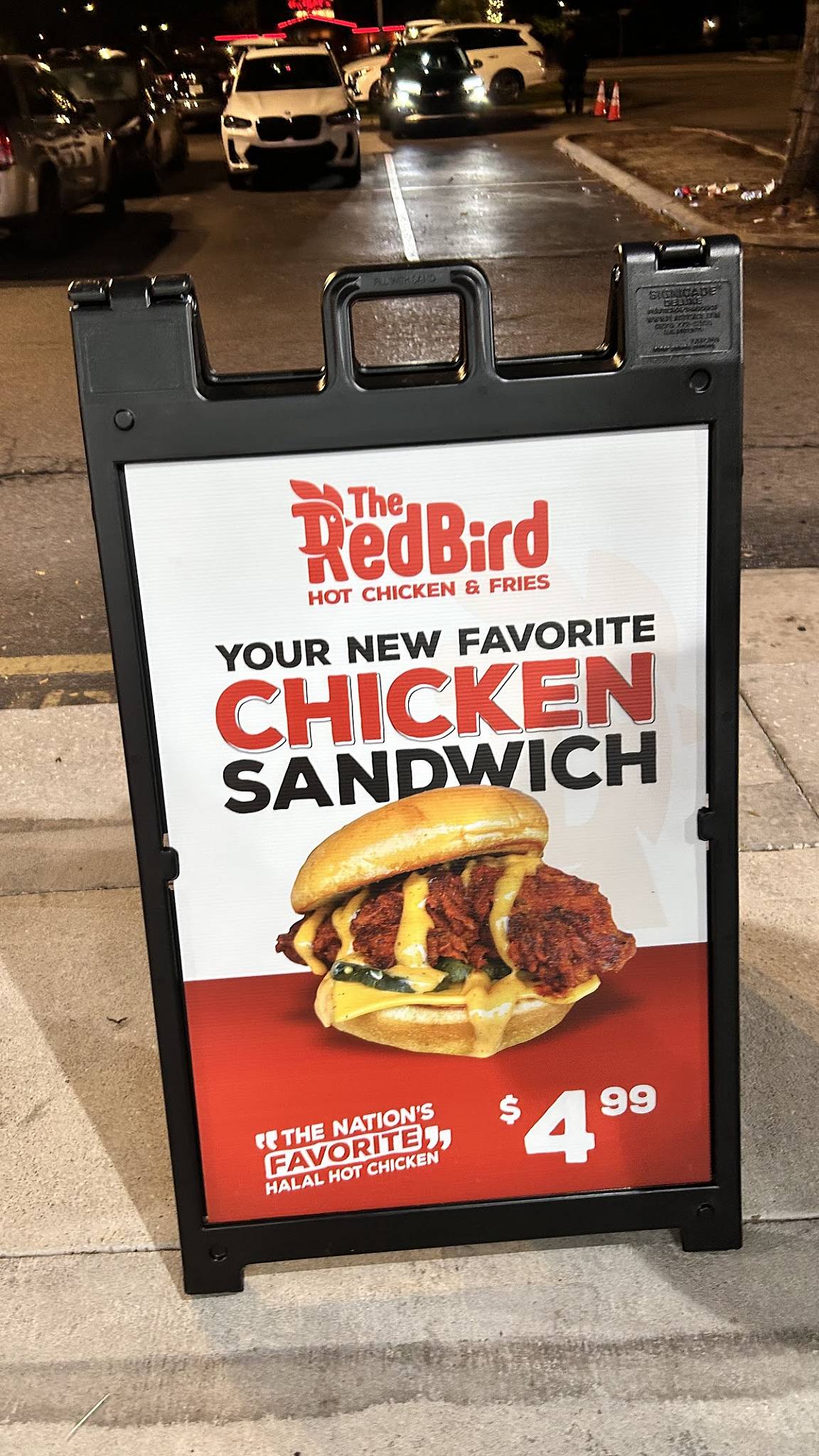 Menu at The Red Bird Hot Chicken & Fries restaurant, Temple Terrace