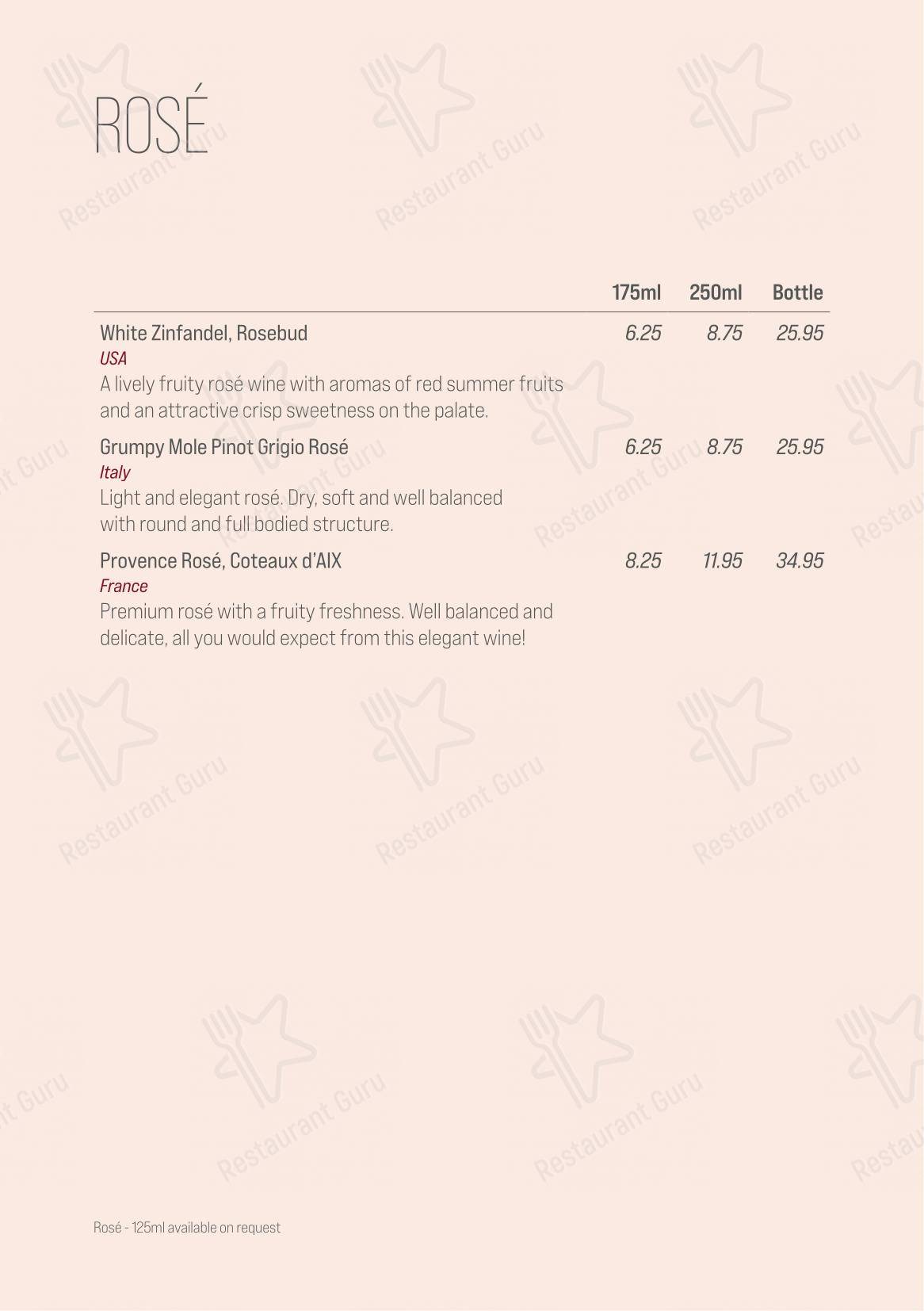Menu at The Royal Oak The Grumpy Mole Oxted pub & bar, Oxted