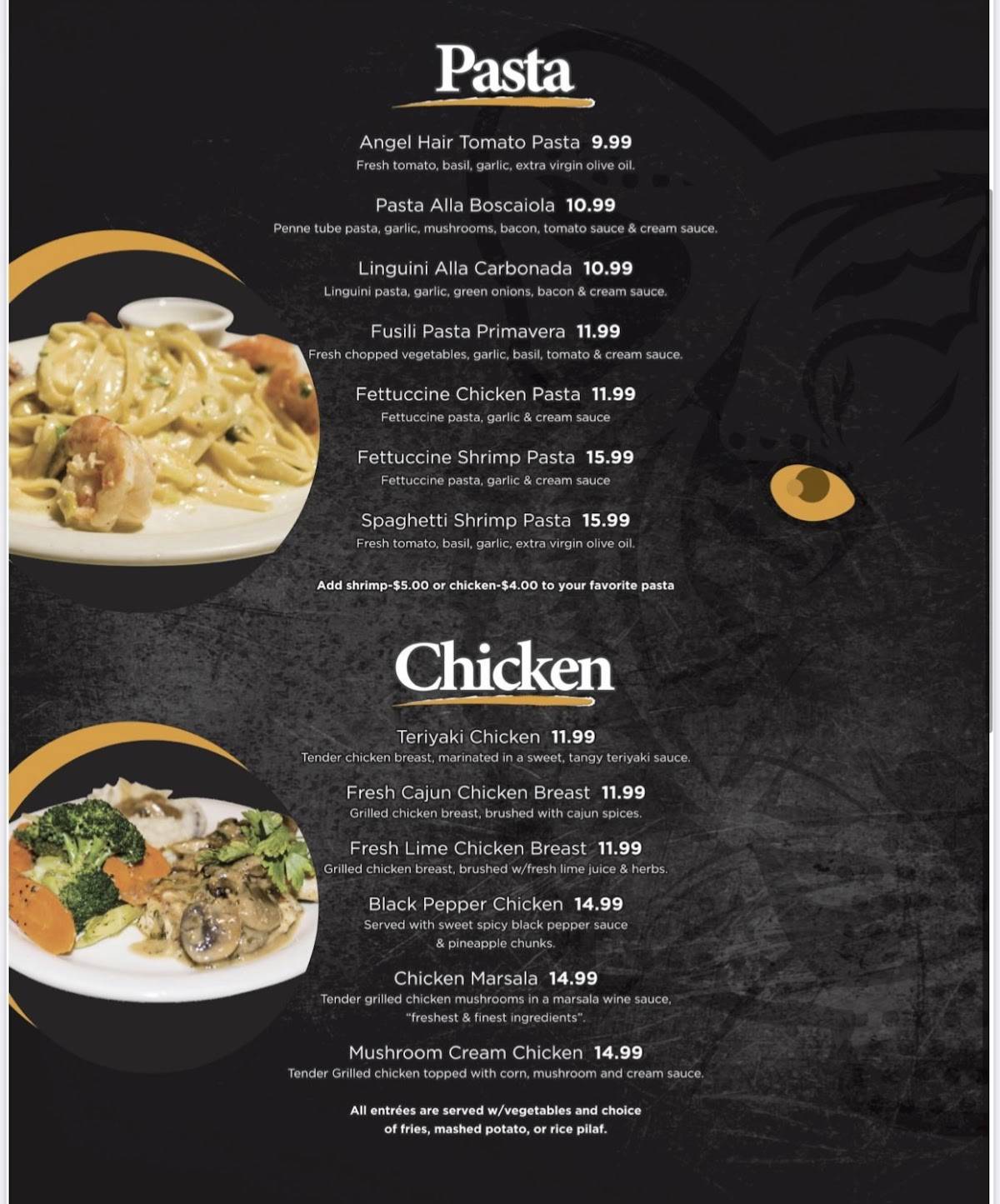 Menu at The Safari Restaurant, Dinuba