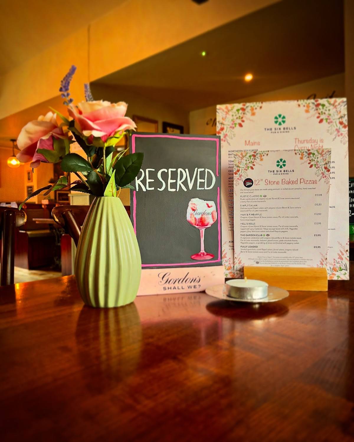 Menu at The Six Bells pub & bar, Farnham