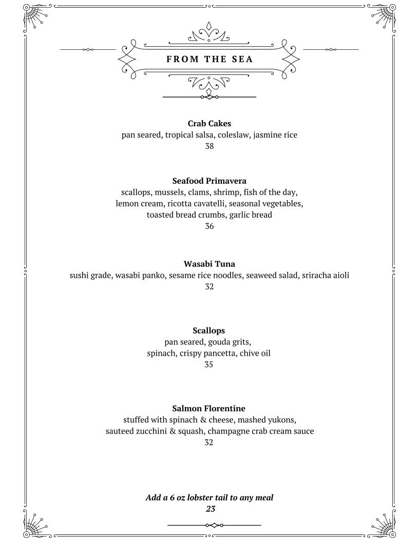 Menu at The Smithville Inn pub & bar, Galloway