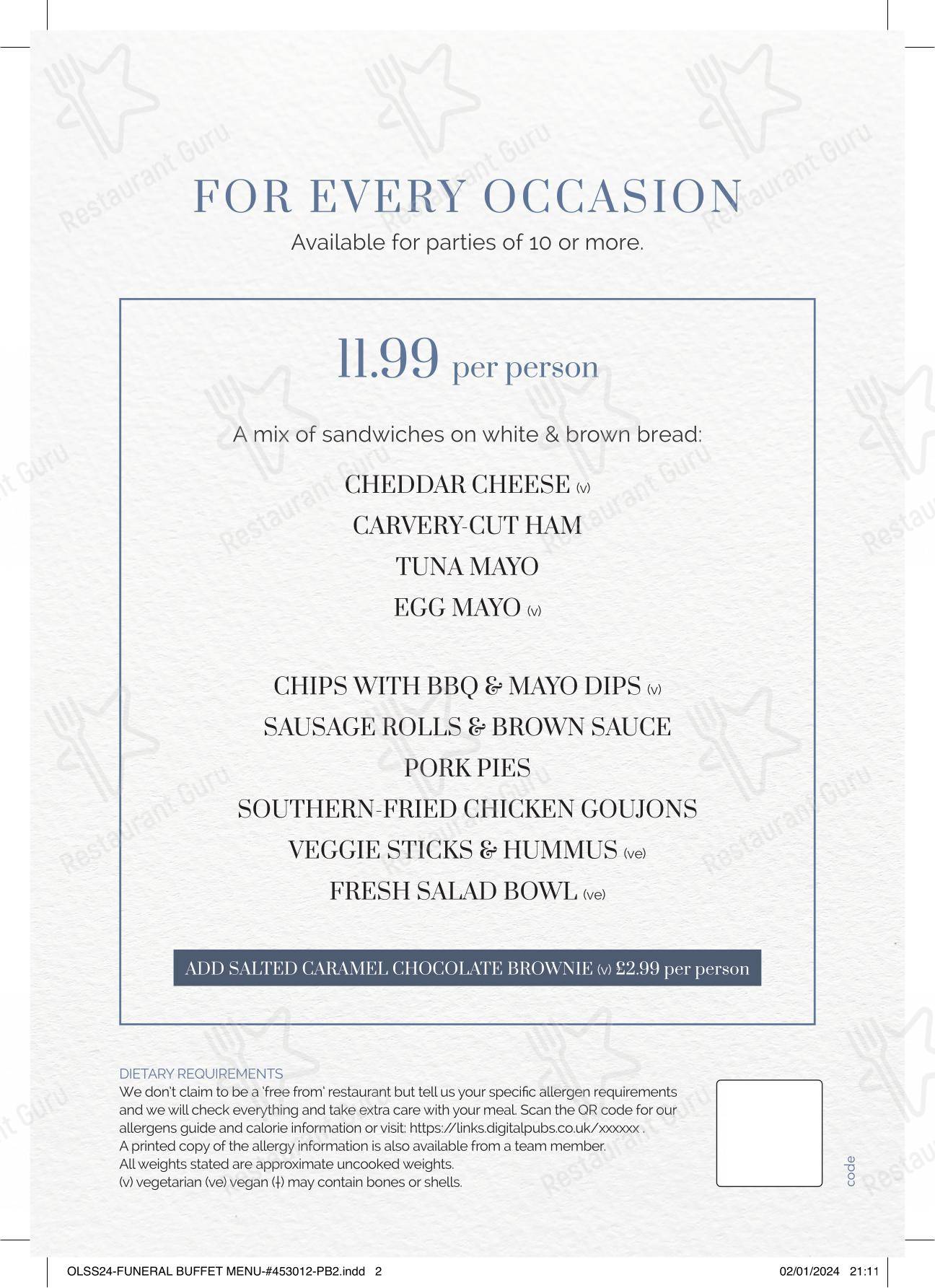 Menu at The Star pub & bar, Liverton, Liverton
