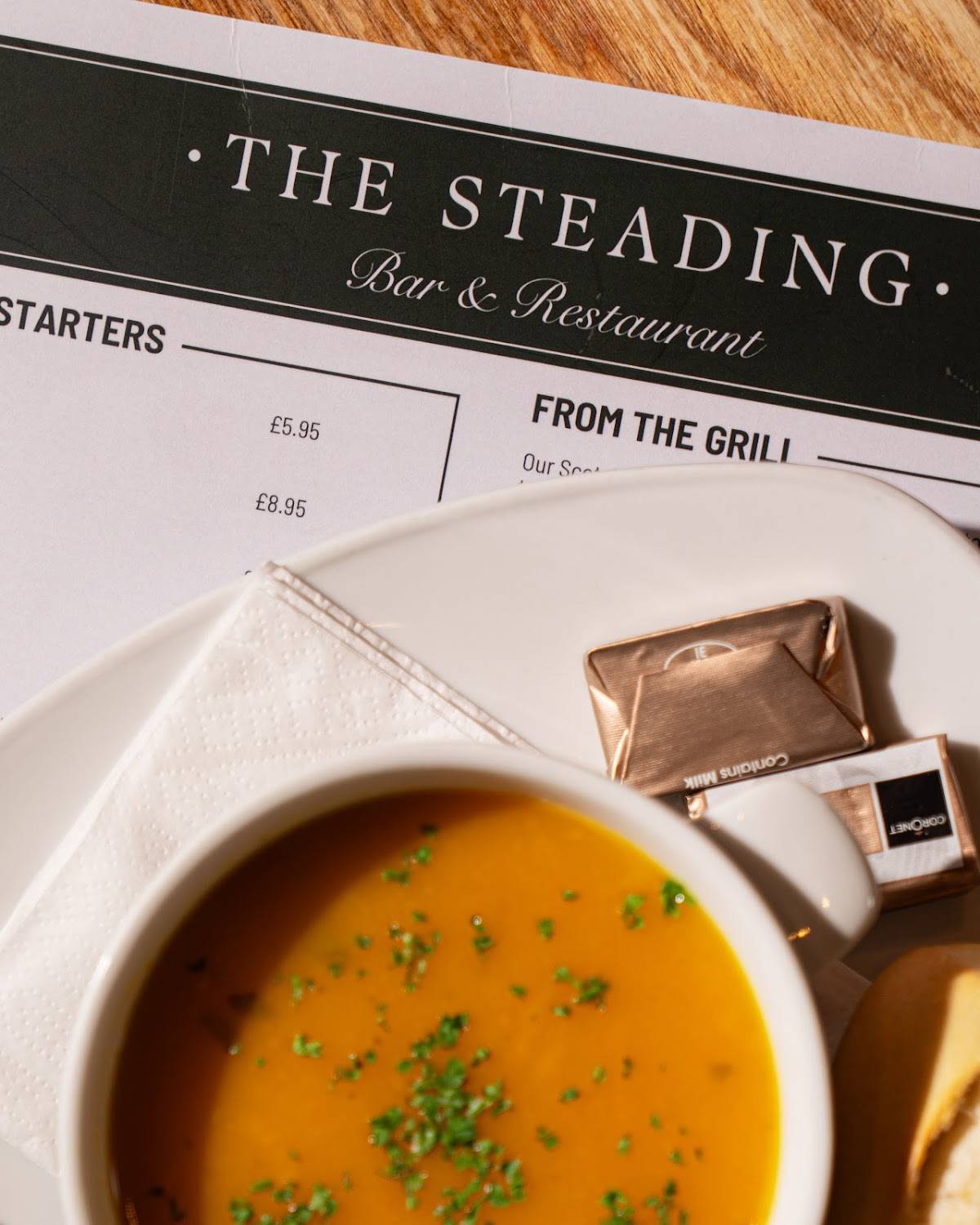 Menu at The Steading pub & bar, Edinburgh, 118-120 Biggar Rd