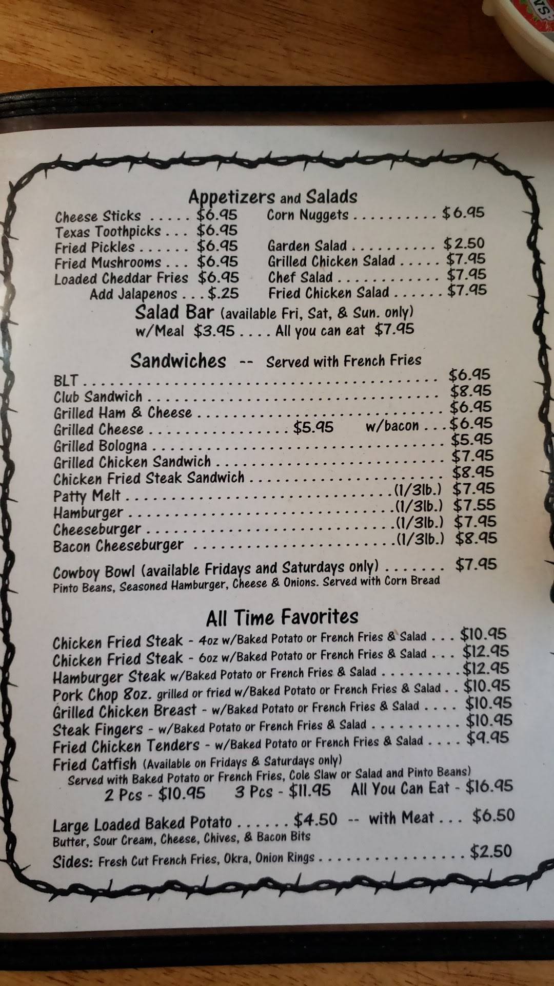 Menu at The Switch Cafe, Cool