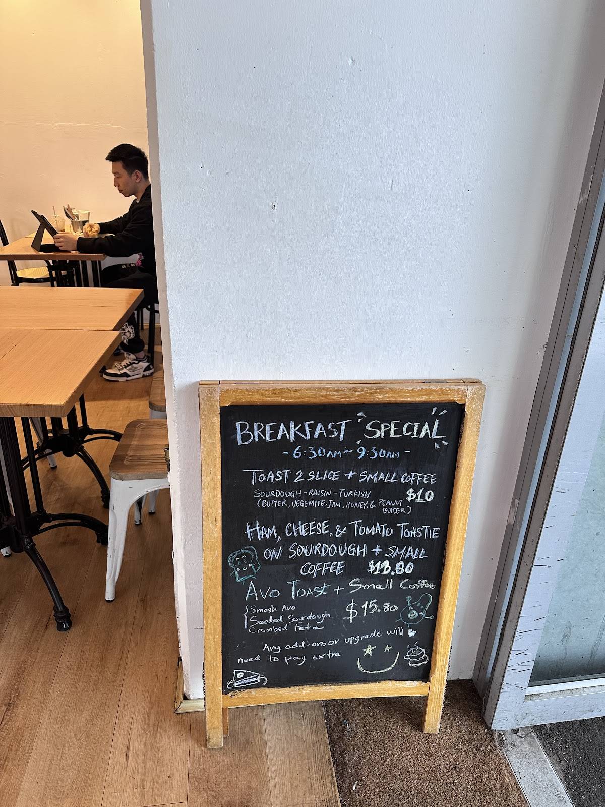 Menu at The Twelve Cafe, Camperdown