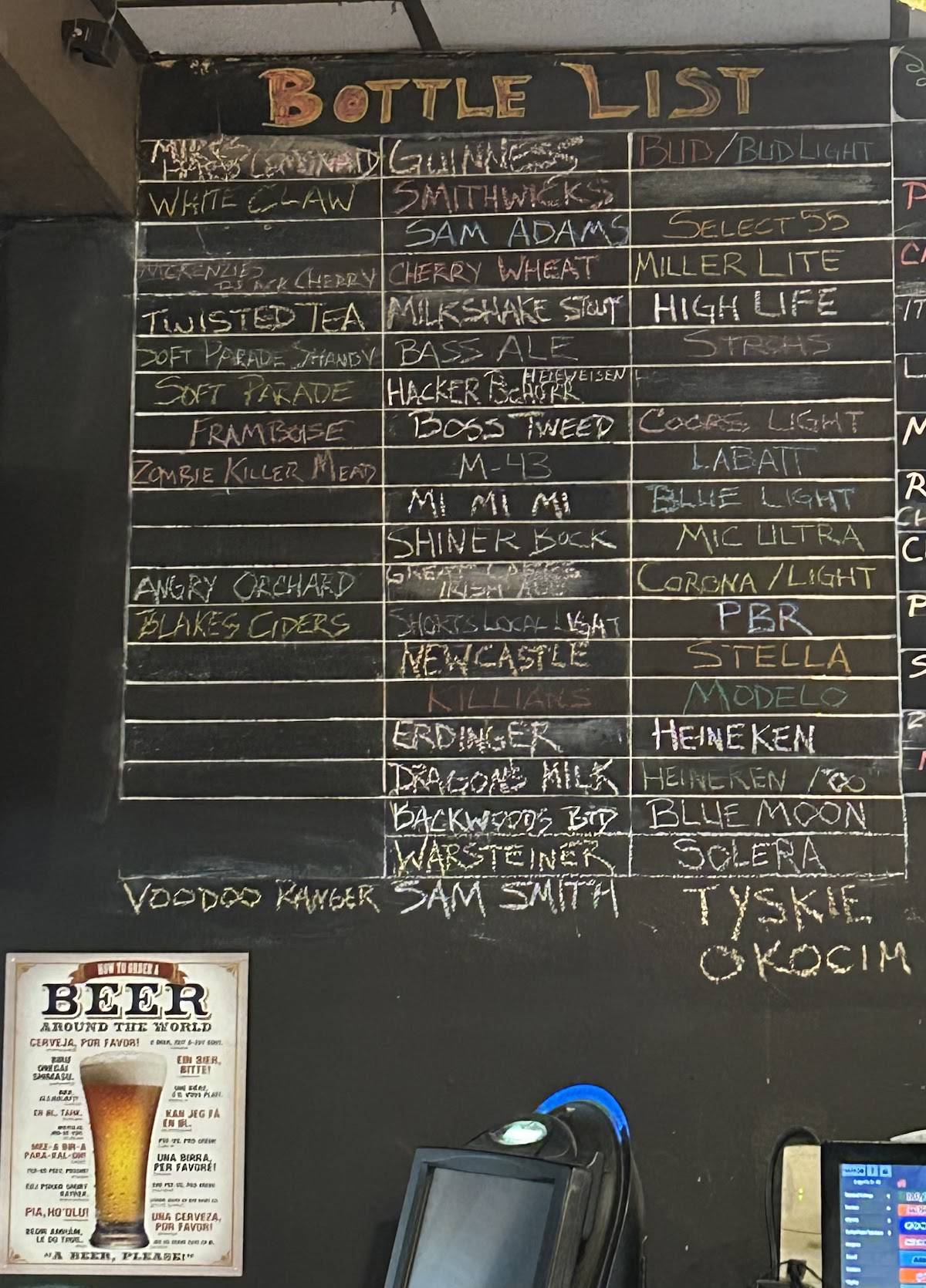 Menu at The World's End Craft Burger Bar, Roseville