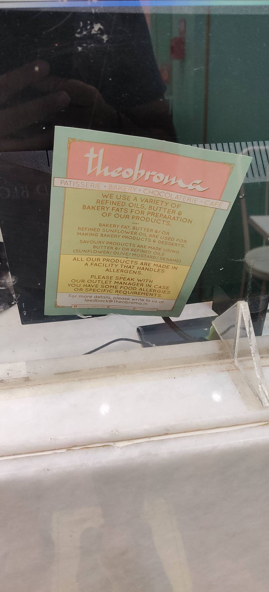 Menu at Theobroma Bakery and Cake Shop - Somajiguda, Hyderabad ...