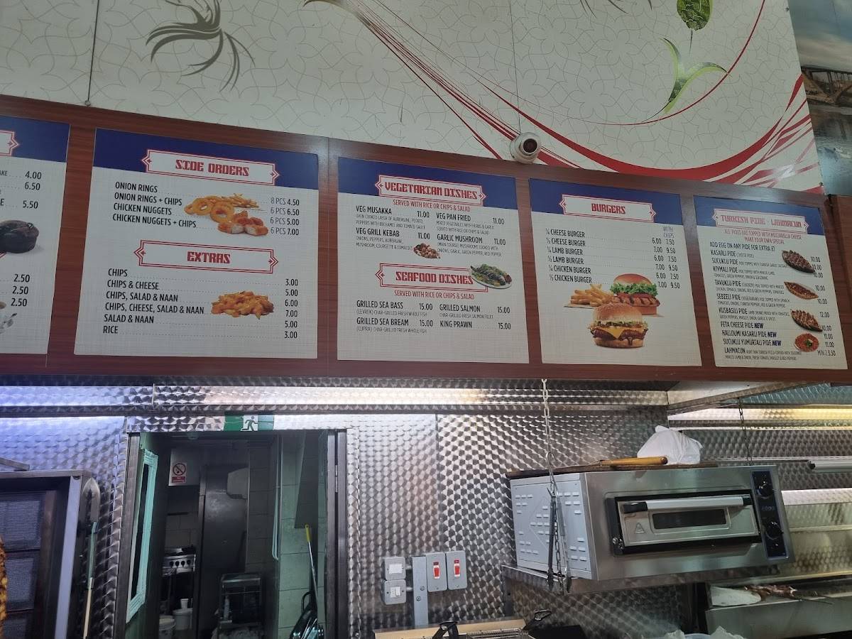Menu at Tipoo Turkish Restaurant, Nottingham