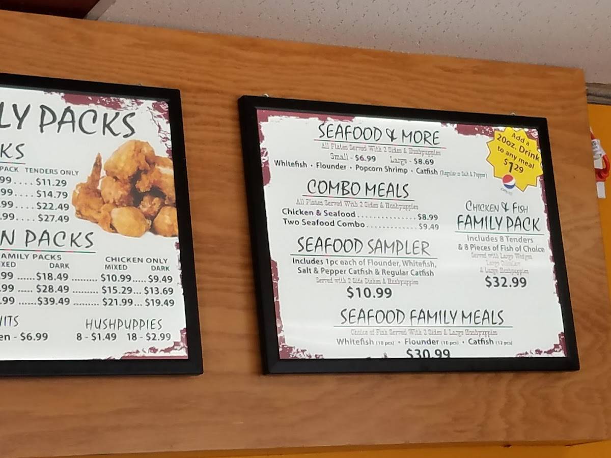 Menu at Todds Golden Fried Chicken restaurant, Marion