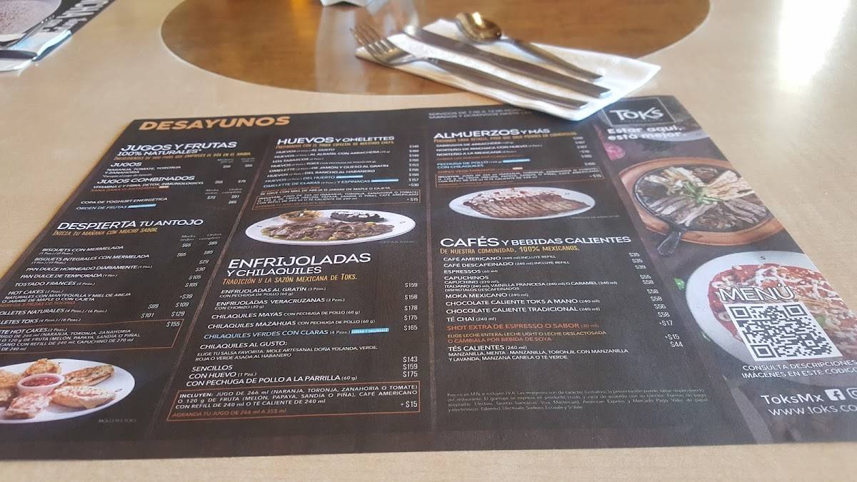 Carta del restaurante Toks Pachuca Colosio, Pachuca del Soto, Blvrd ...