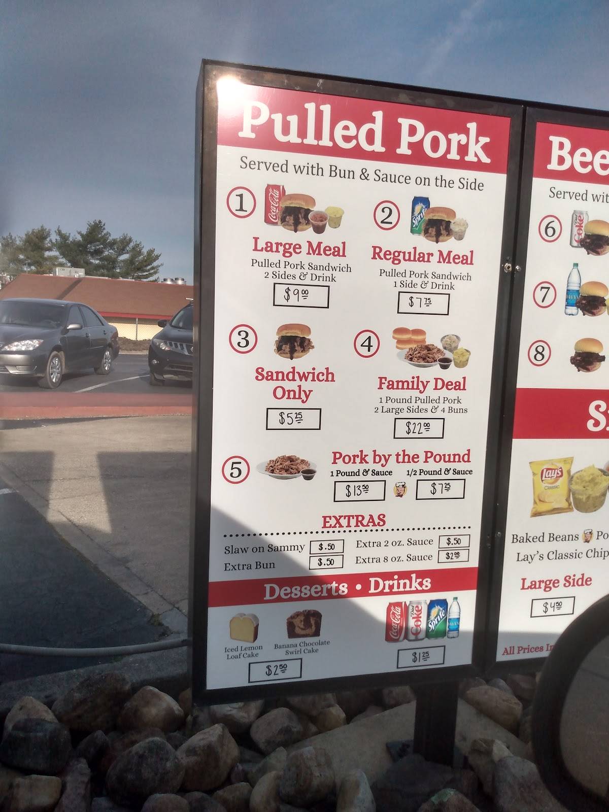 Menu at Top Choice BBQ Express, Greeneville