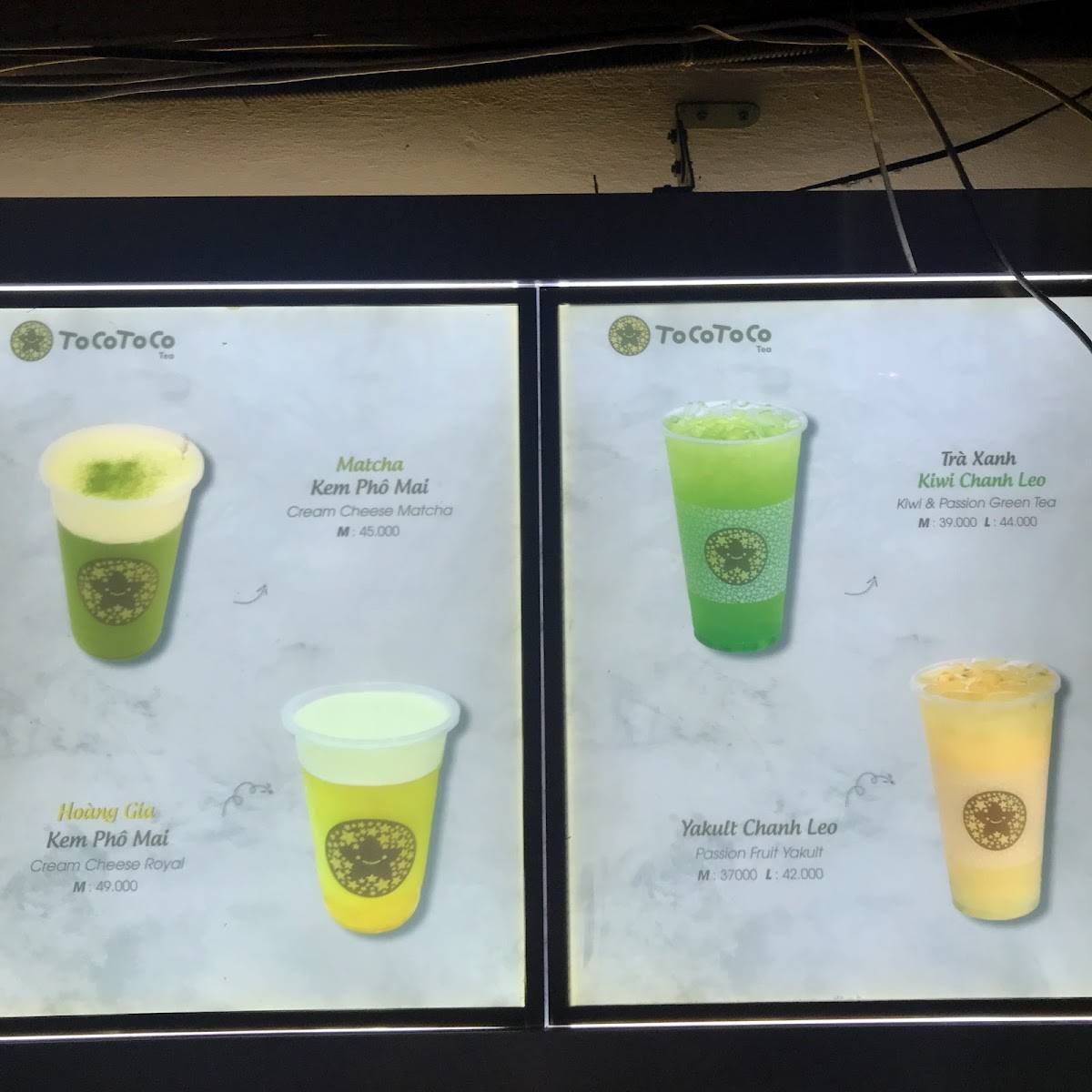 Menu at Trà Sữa Toco Toco cafe, Hanoi, 2 P. Nguyễn Văn Tố