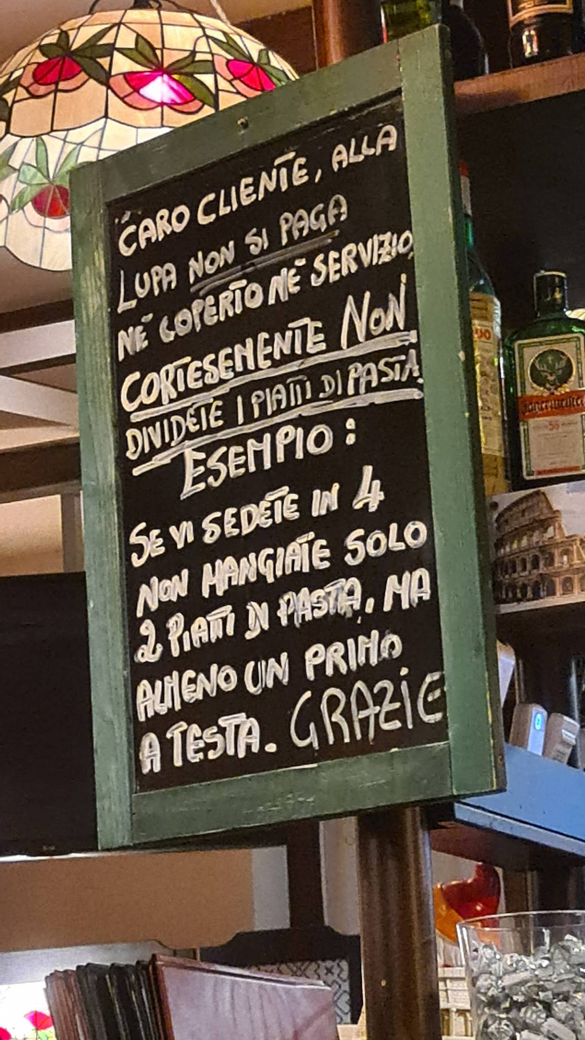 Menu da Trattoria Romana La Lupa ristorante, Nerviano