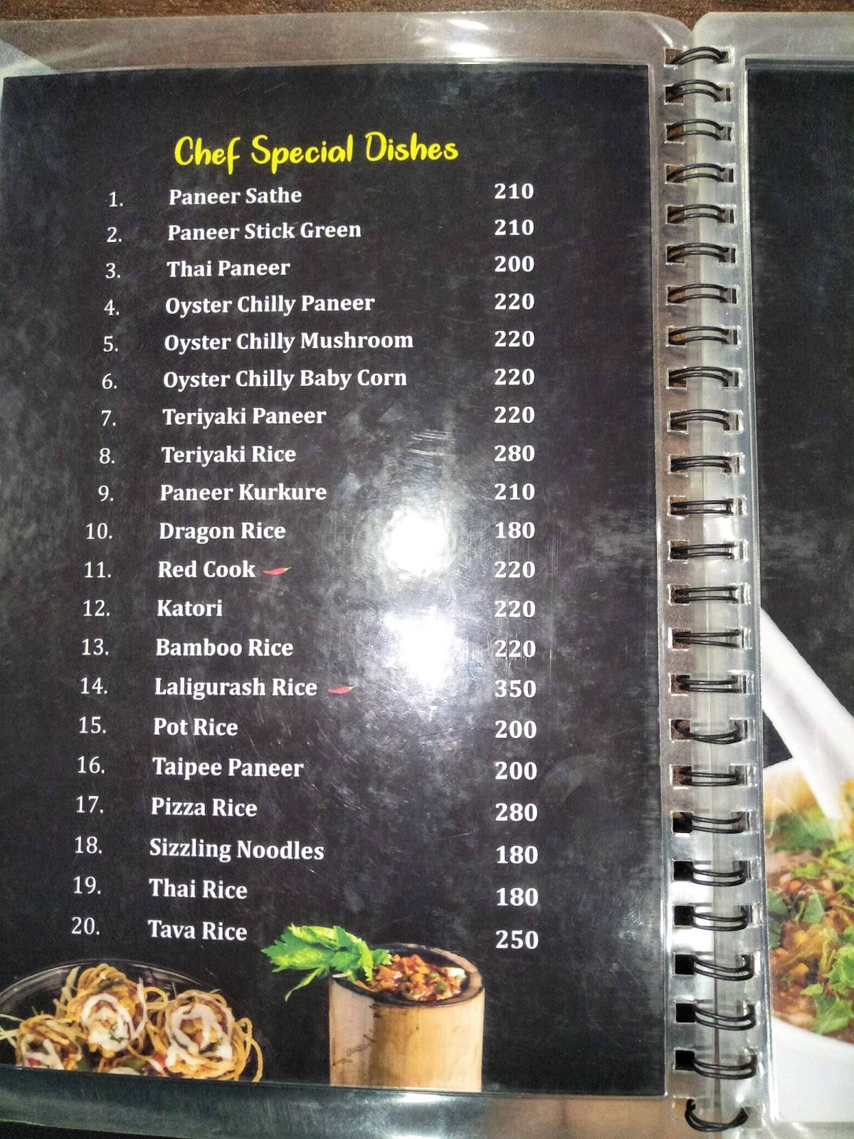 Menu at Trishiv Chinese Corner vip road vesu, Surat