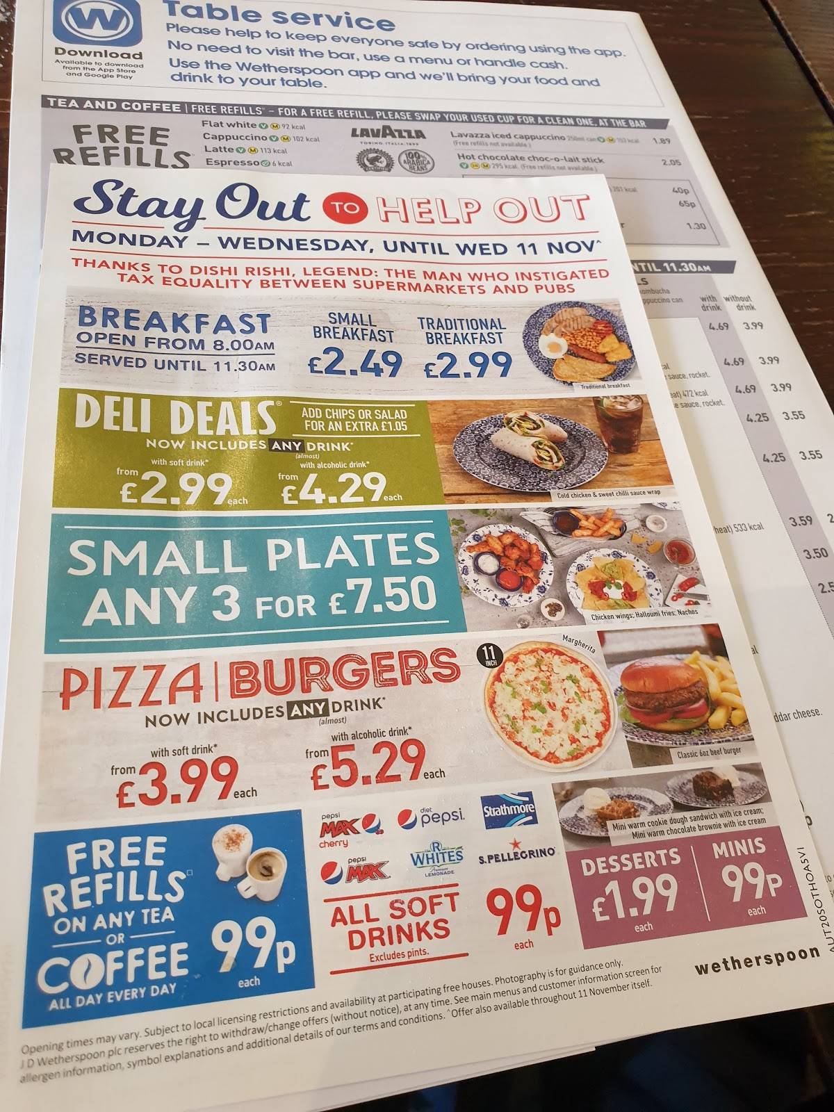 Menu at Troll Cart Wetherspoons Great Yarmouth pub & bar, Great Yarmouth