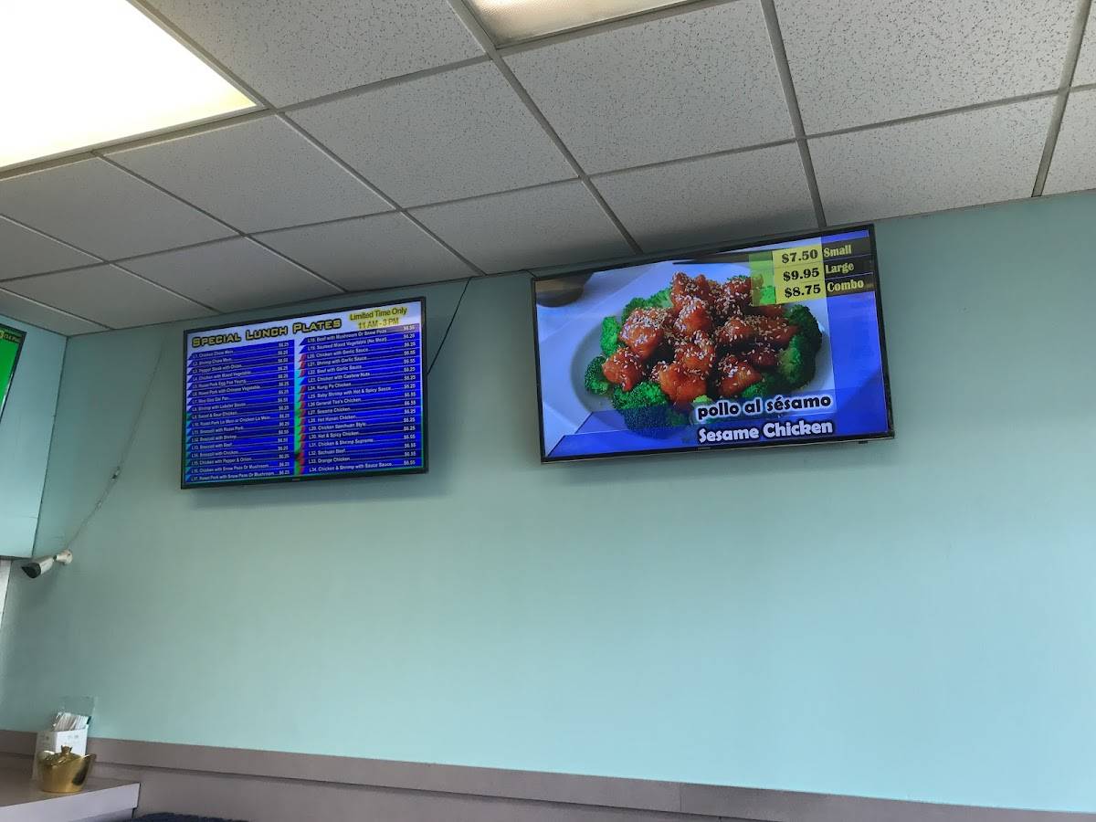 Menu at Tung Hing restaurant, Bethlehem