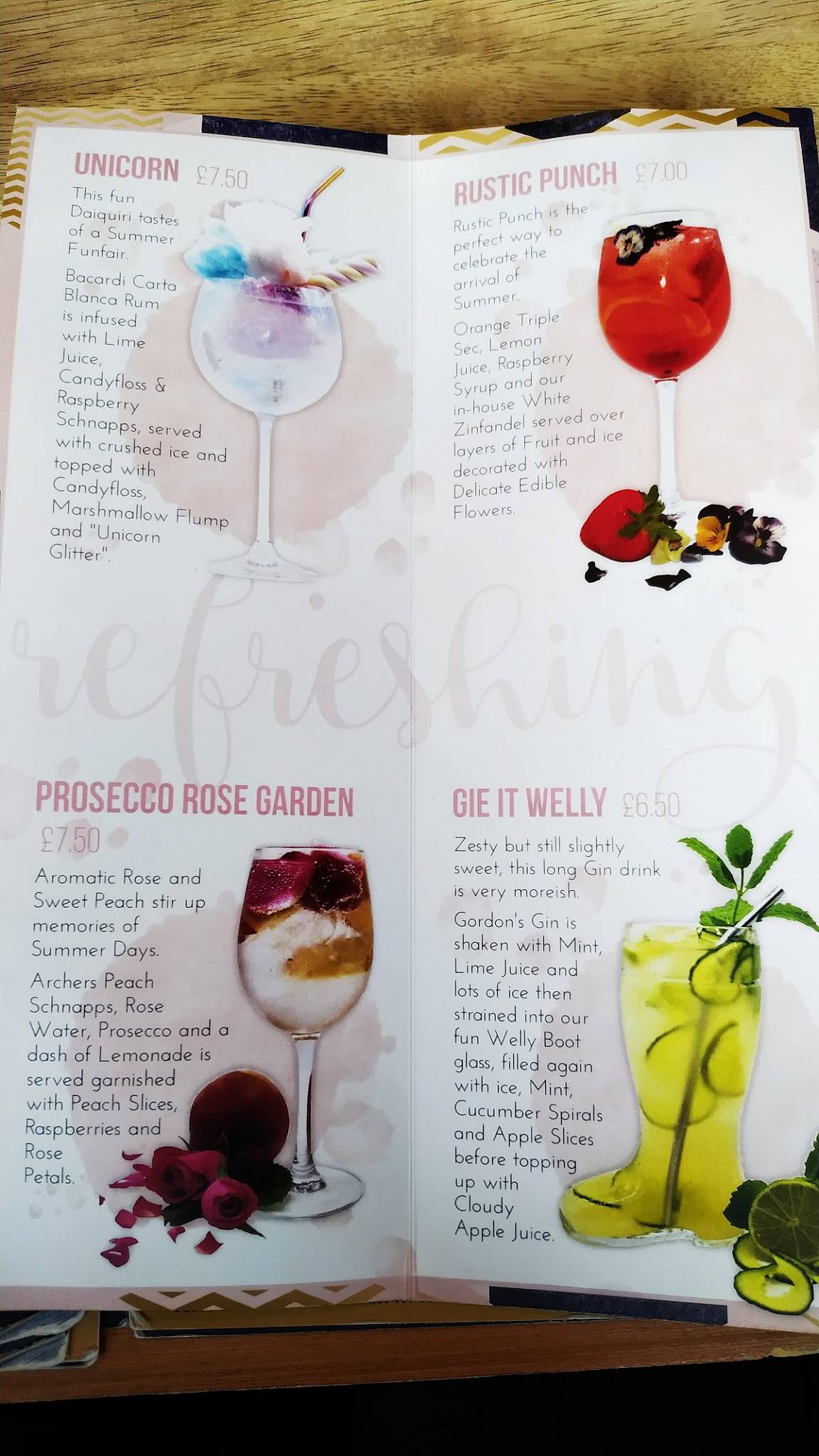 Menu at The Rustic Grill restaurant, Turriff