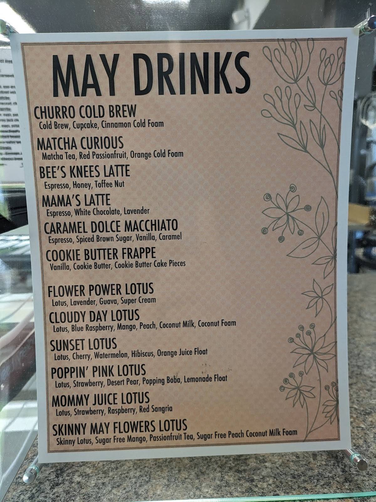 Menu at Two Birds Bakery Café, De Pere