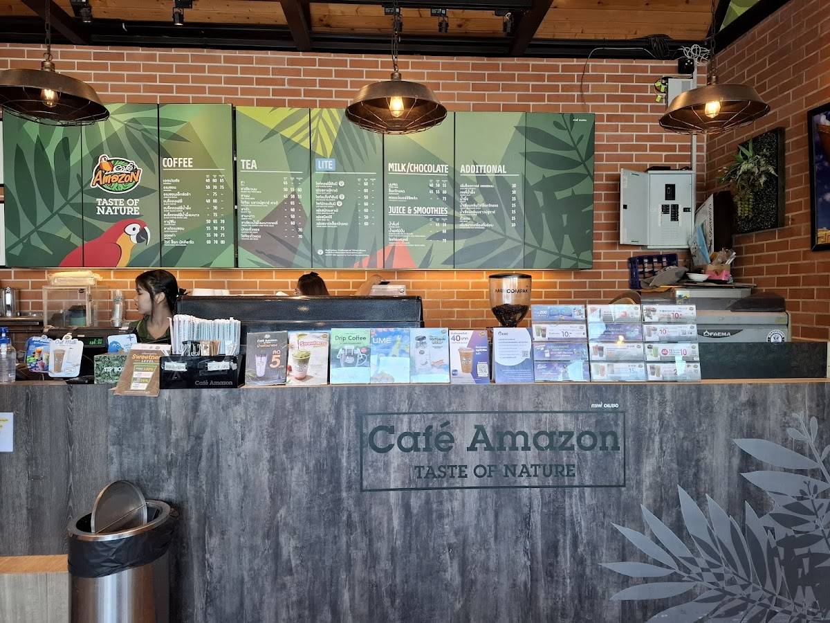 Carta de Café Amazon, U Thong, 115/1 หมู่ที่ 6 ถนนมาลัยแมน ต.จรเข้สาม ...