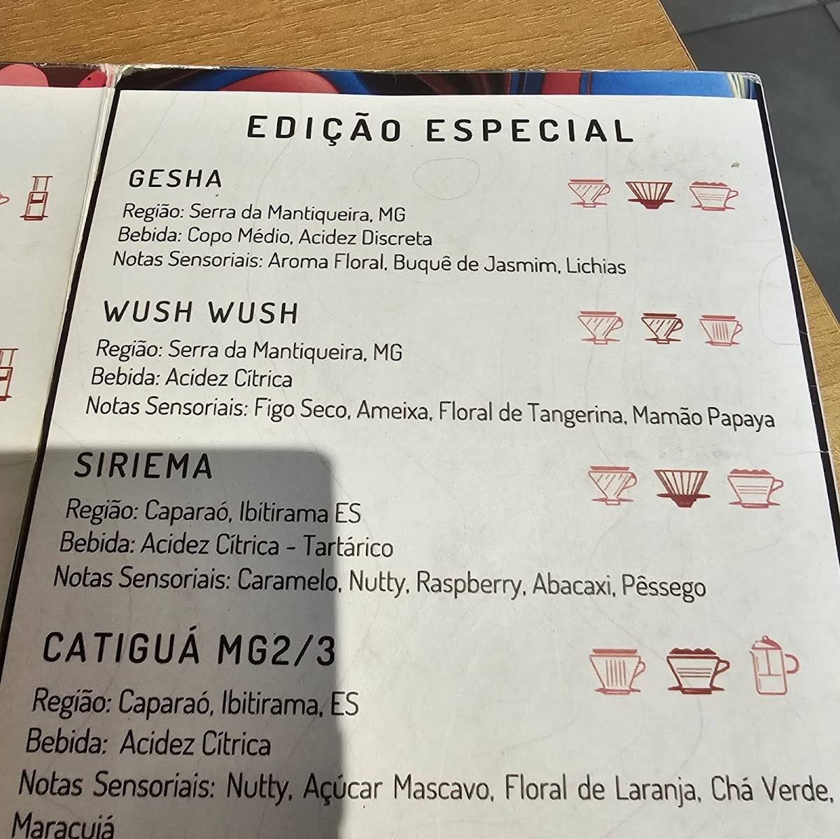 Menu em Um Coffee Co. café, São Paulo, R. Júlio Conceição