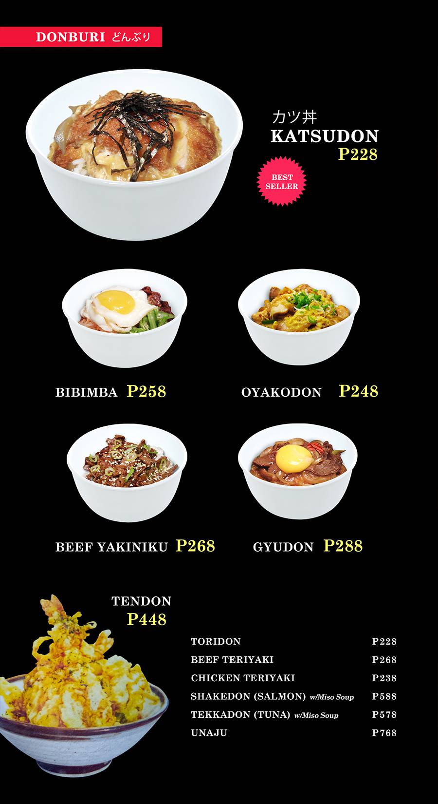 Menu at Ume-Ya restaurant, Bacoor, 678 Terminal
