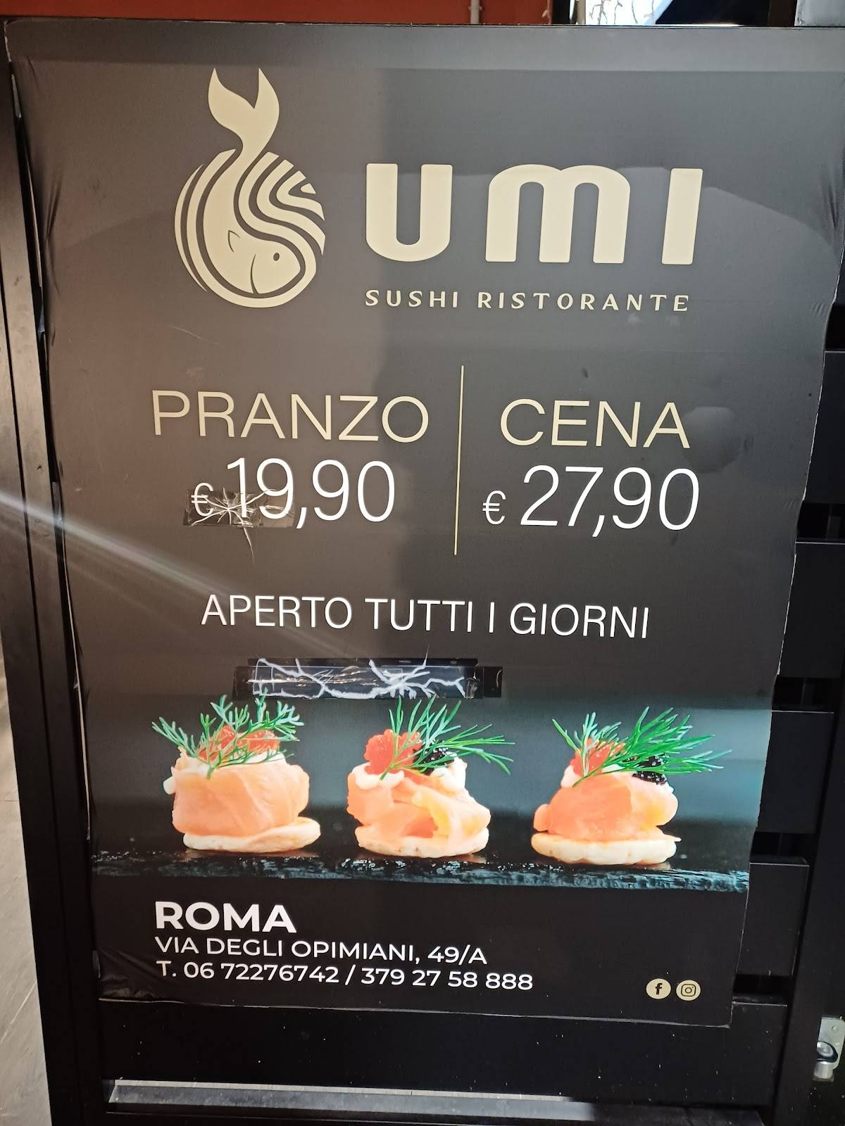 Menu da Umi Sushi Roma ristorante, Roma