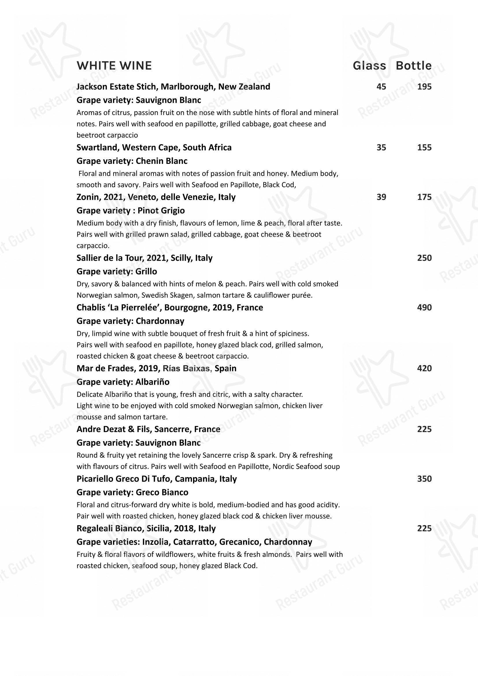 Menu at VALGERAND - Nordic grill restaurant, Abu Dhabi
