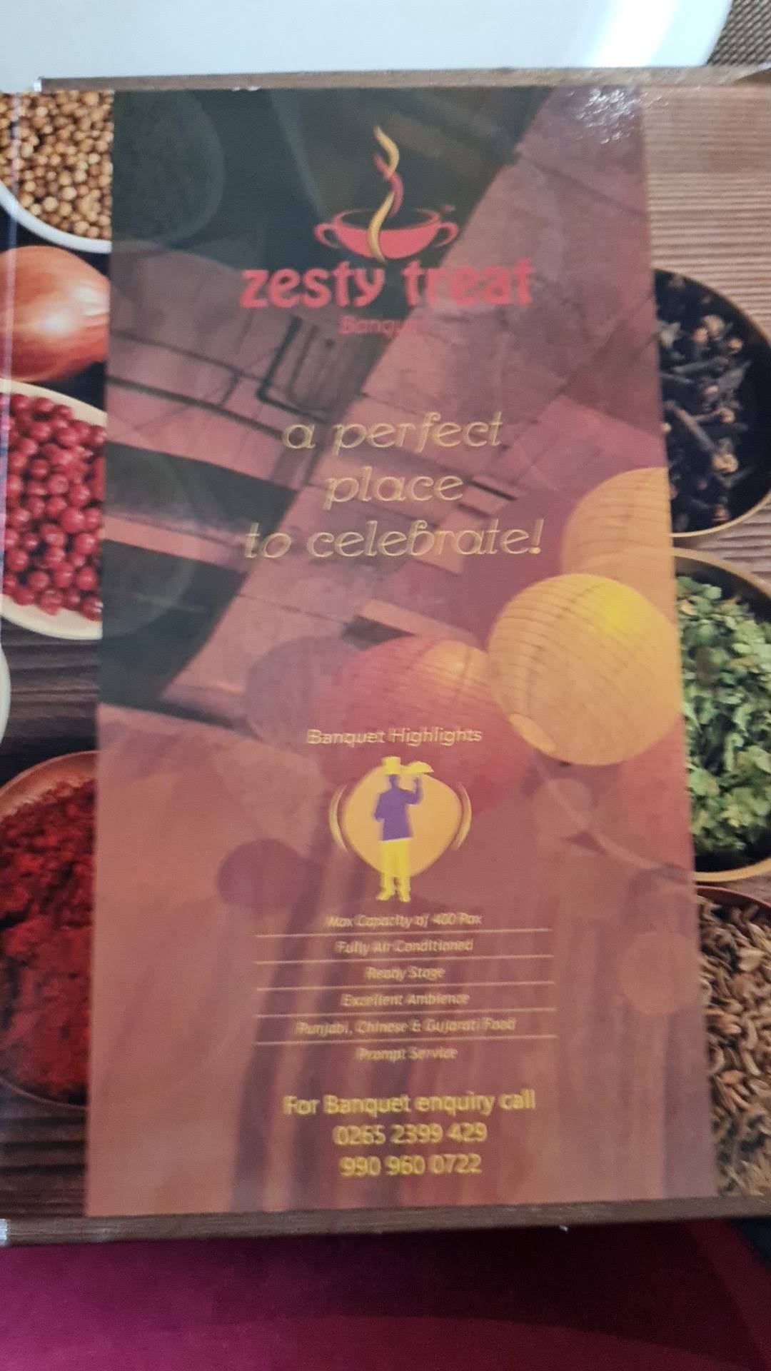 Menu at Zesty Treat Restaurant and Banquet_ Best Veg Restaurant ...