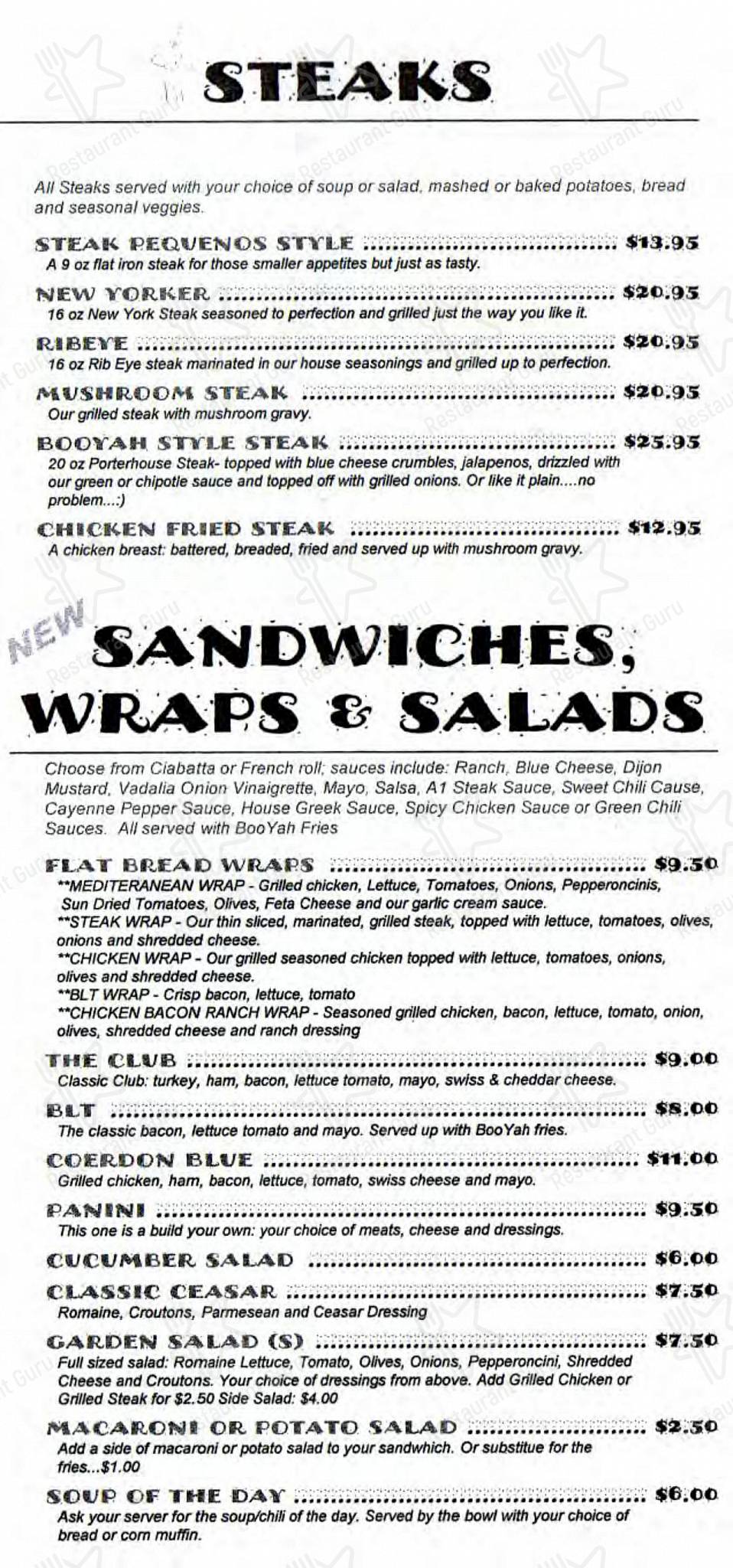 Menu at Valley Restaurant, Juneau, Glacier Hwy