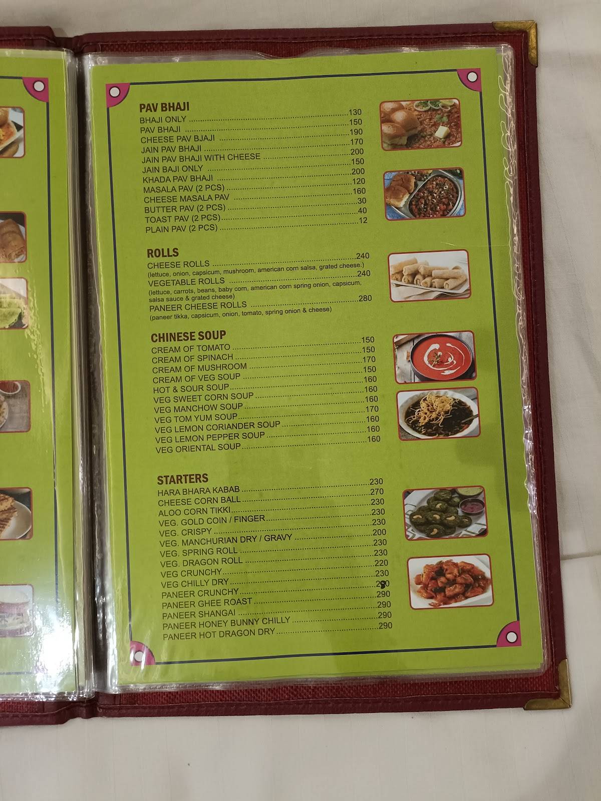 Menu at Suvidha Veg Treat, Vasai