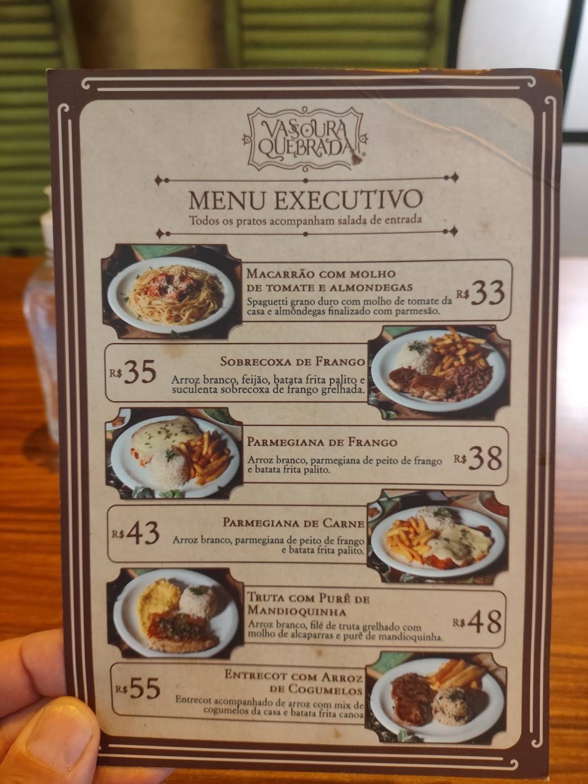 Menu em Vassoura Quebrada - Atrium Shopping restaurante, Santo André