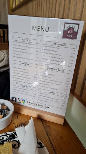 Menu at Vine and Fig Tree Café cafe, Windsor