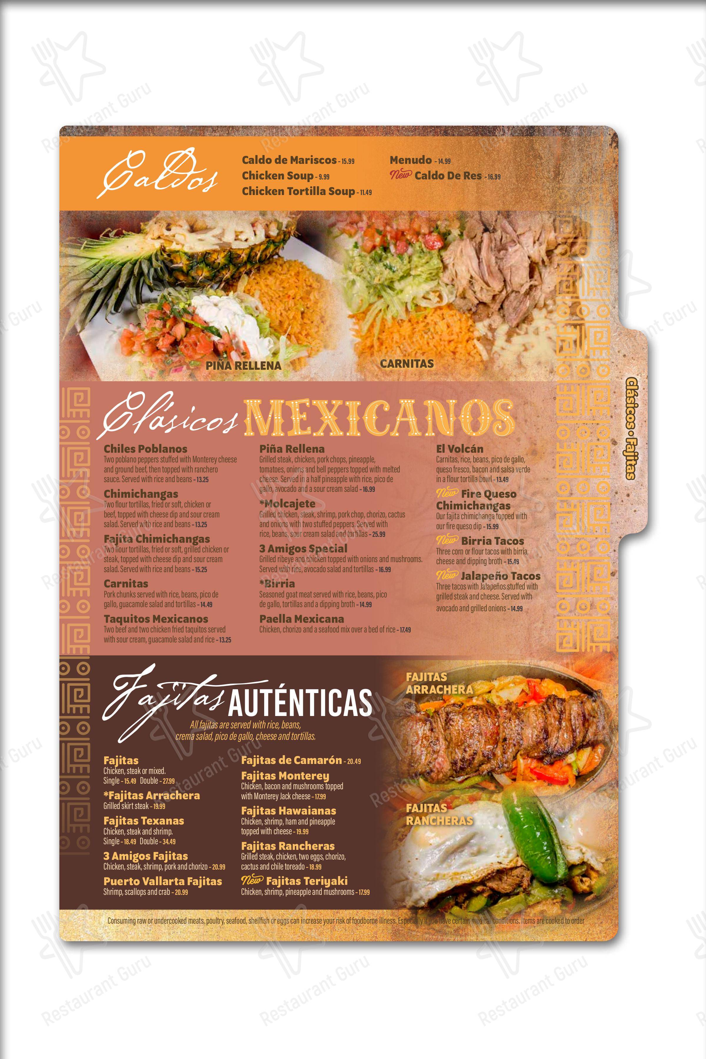 Menu at Gran Maya Mexican Grill restaurant, Virginia Beach