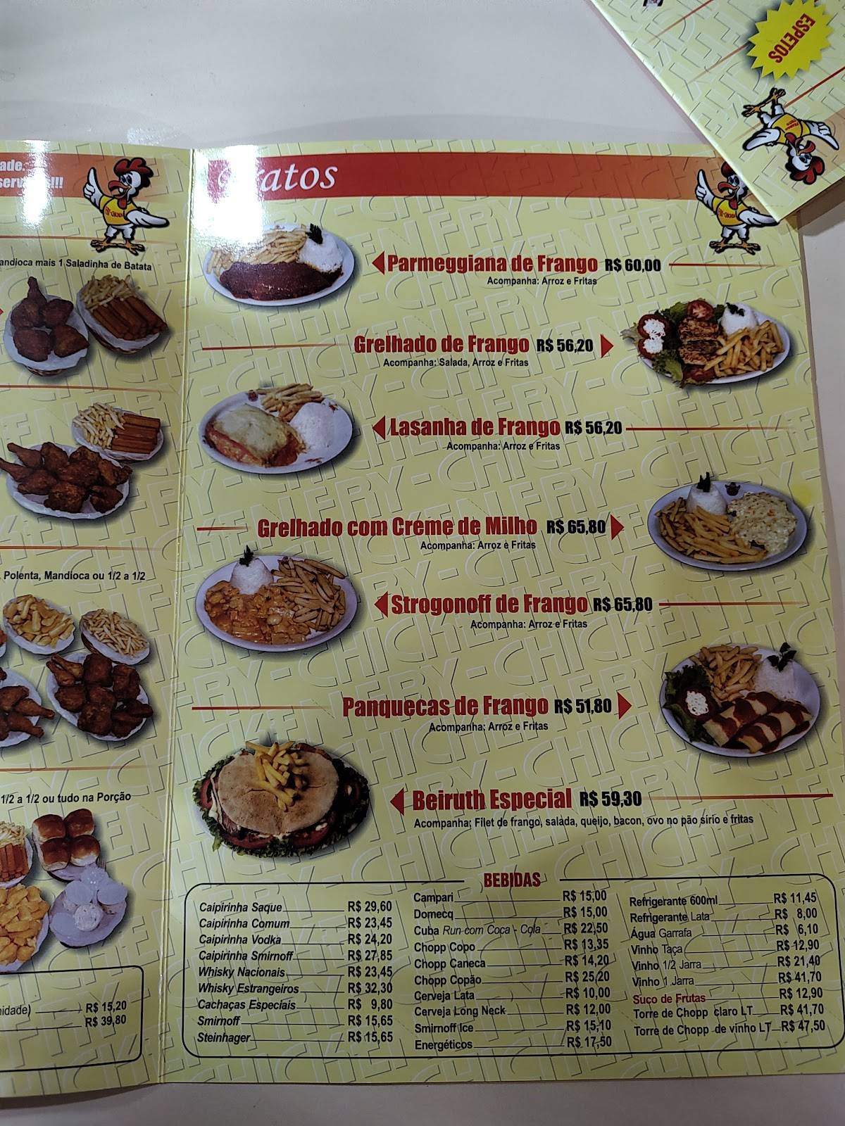 Menu em Vitoria' s Frango Frito restaurante, São Paulo, Estr. de ...