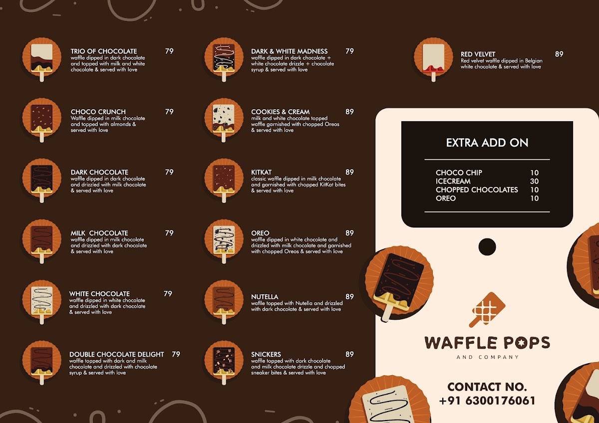 Menu at WAFFLE POPS AND COMPANY, Vijayawada