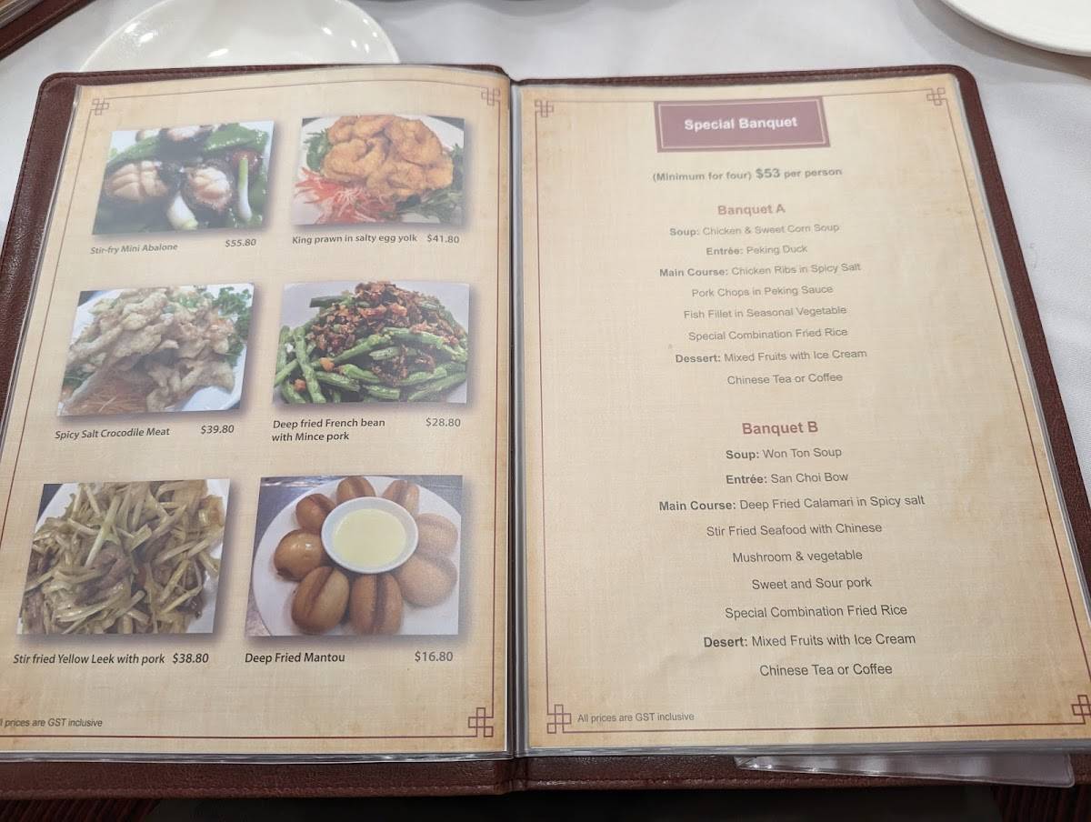 Menu at Walrus restaurant, Springvale