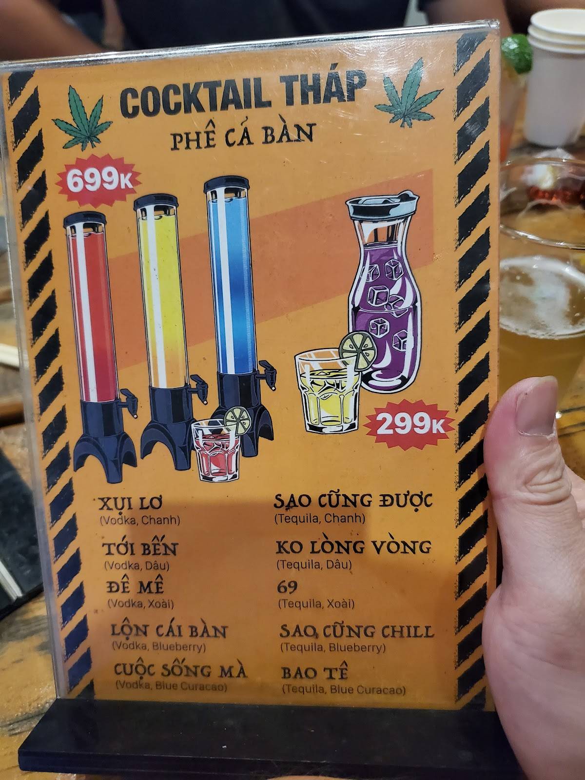Carta del restaurante Warning Zone 173, Ciudad Ho Chi Minh (Saigón)