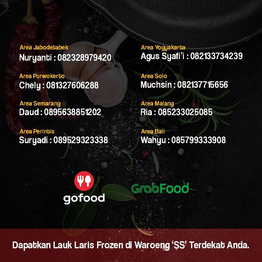 Carta del restaurante Waroeng Spesial Sambal "SS" Arjuna, Surabaya