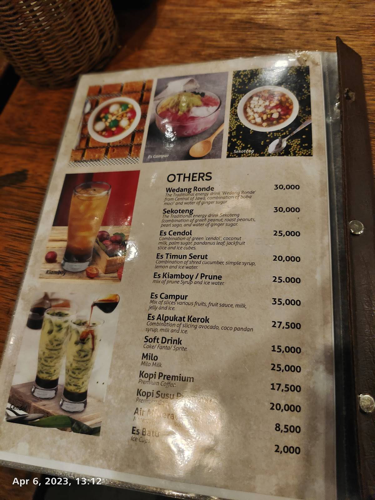 Menu at Warung Leko Citywalk Sudirman restaurant, Jakarta, Citylofts ...