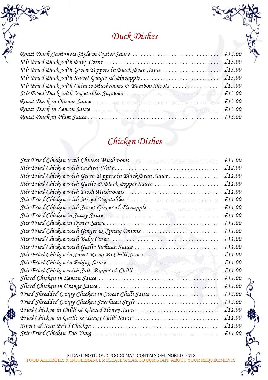 Menu at Maplewood Restaurant, Widnes, Warrington Rd