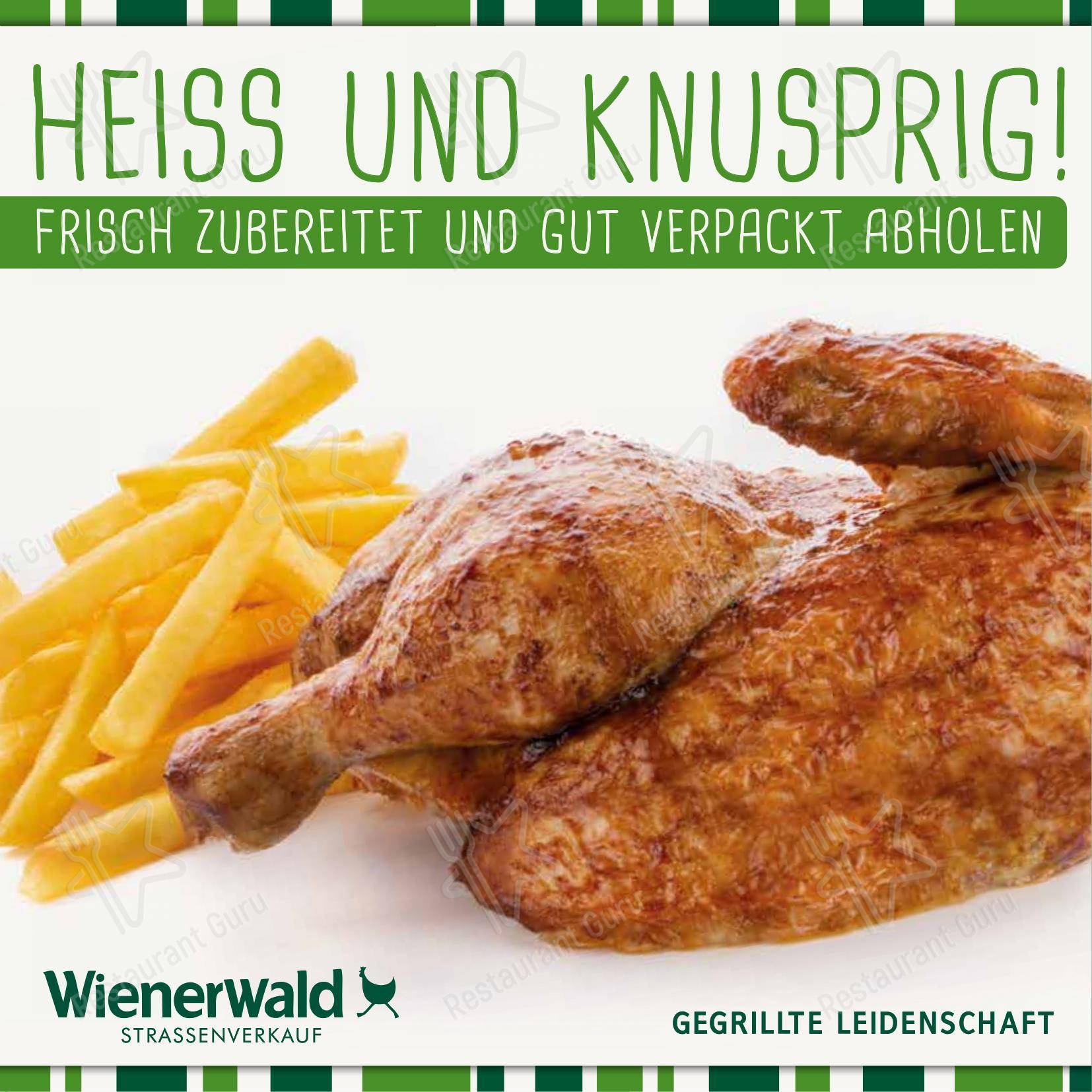 Menu au Wienerwald fast food, Leingarten