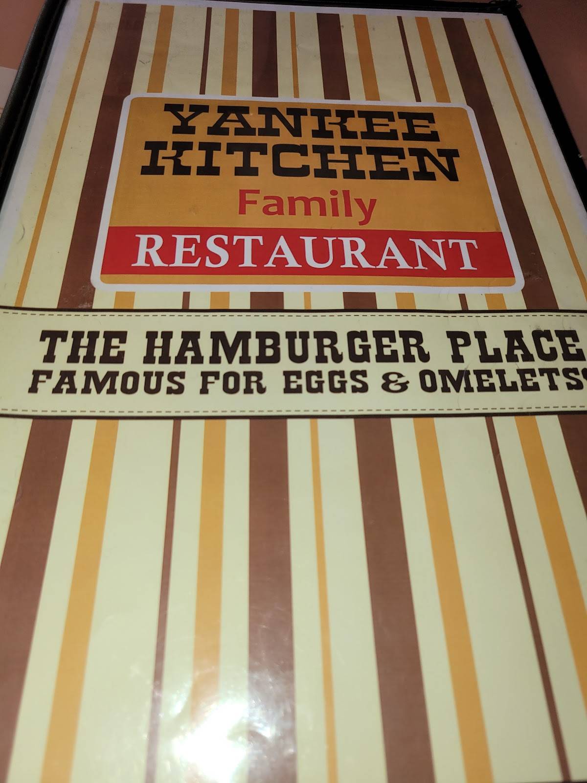 Menu at Yankee Kitchen Restaurant, Vienna Center