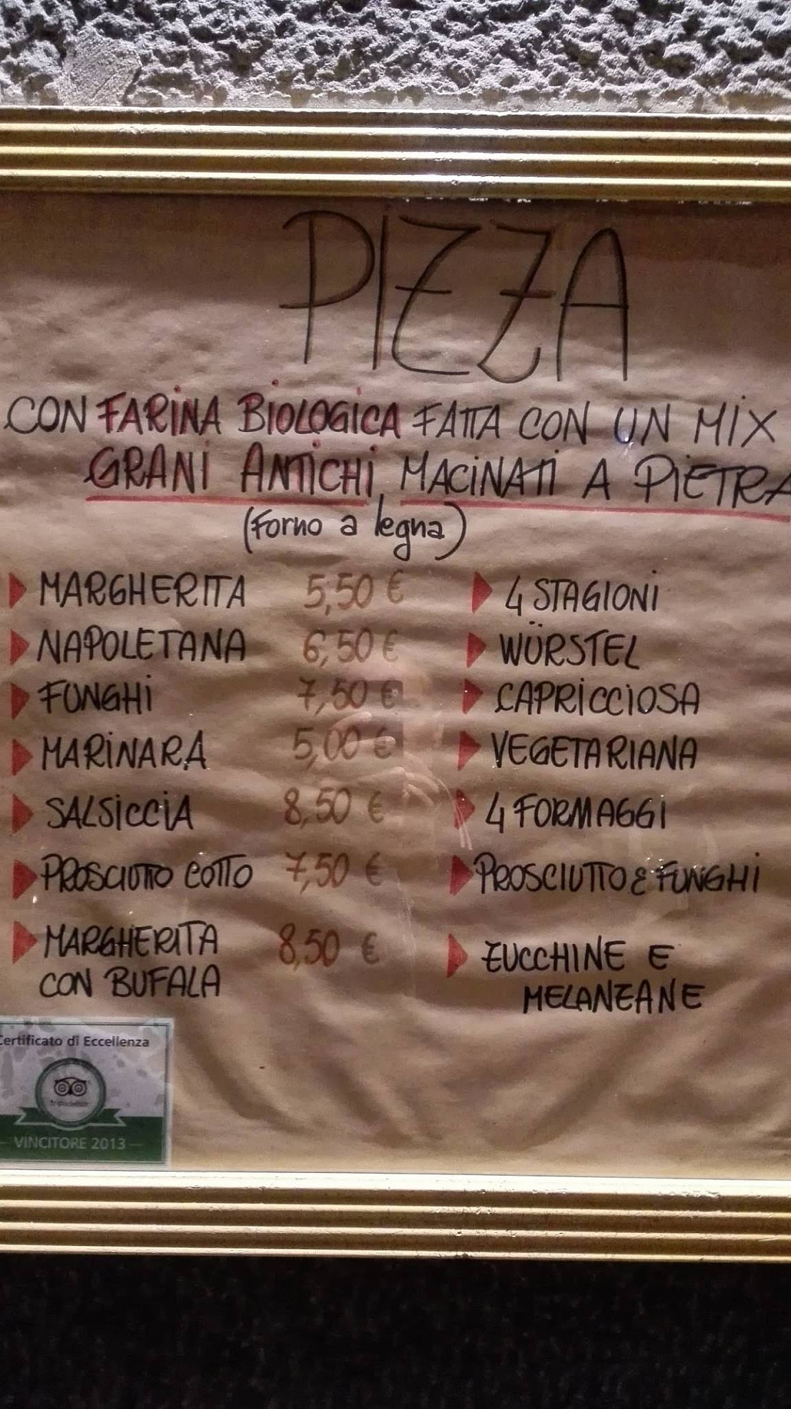 Carta de Yellow Bar, Florencia