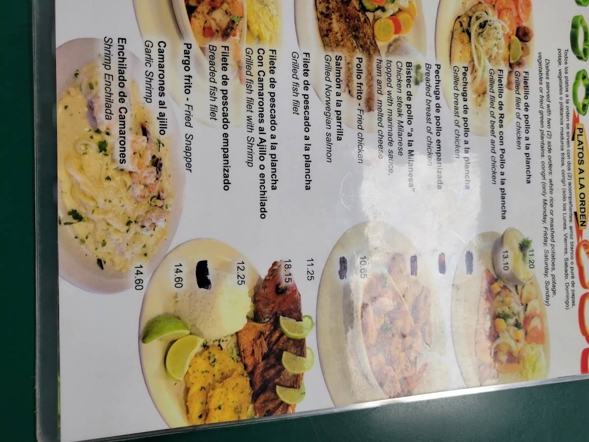 Menu at Yoyito Cafe Restaurant, Hialeah