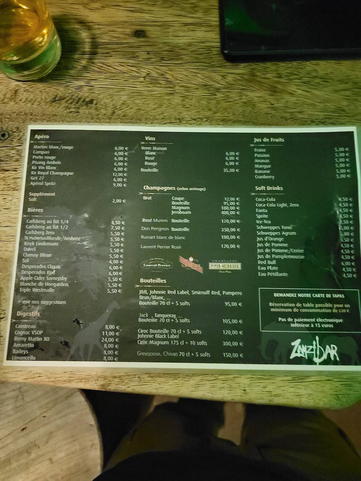 Menu da Zanzibar, Calatafimi