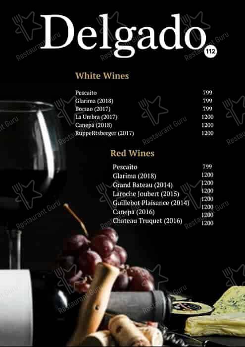 Menu at Delgado.112 restaurant, Quezon City