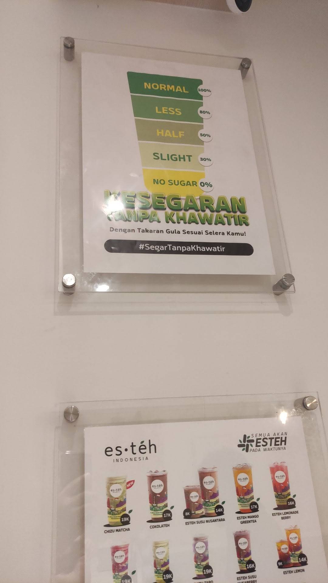 Menu at Es Teh Indonesia - Galeria Palma, Surabaya