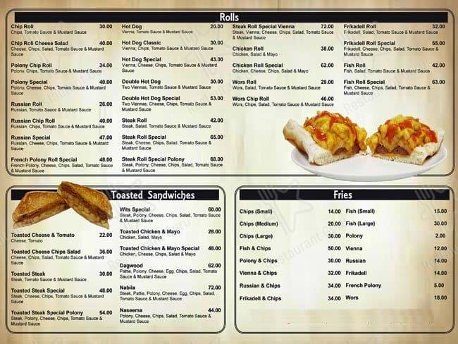 Menu at Akhalwaya'S Woodmead Indian Take-Away & Spices restaurant ...